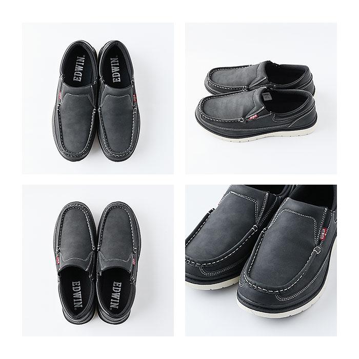 EDWIN スリッポン メンズ 7351 通販 スニーカー エドウィン 靴 シューズ カジュアルシューズ おしゃれ きれいめ 紐なし ひもなし 無地 シンプル 大人 仕事 : BACKYARD ...