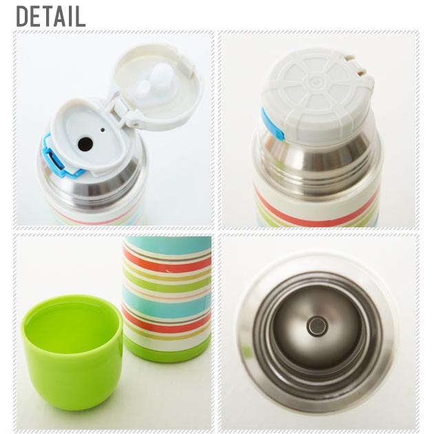 水筒 子供 ステンレス 直飲み 2way おしゃれ スマイルピート 保冷 保温 かわいい コップ付き ショルダー 軽量 360ml : BACKYARD FAMILY バッグタウン - 通販 ...