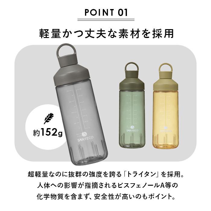 クリアボトル 通販クリアボトル 水筒 約 700ml 710 ウォーター ボトル 直飲み プロテイン シェイカー マグボトル 軽量 超軽量 おしゃれ トライタン 抗菌 サンテ ...