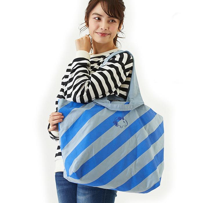 ルートート スヌーピー 通販 グランデ トートバッグ 布 大きめ A3 レディース ROOTOTE GRANDE 綿 コットン 大容量 軽量 ボーダー ストライプ JOE COOL ...