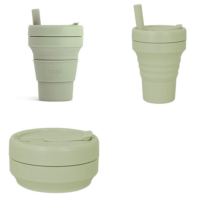 stojo ストージョ カップ 持ち運び 通販 250ml マイカップ マイタンブラー ポータブル ミニ 小型 折り畳み 水筒 シリコーン ...
