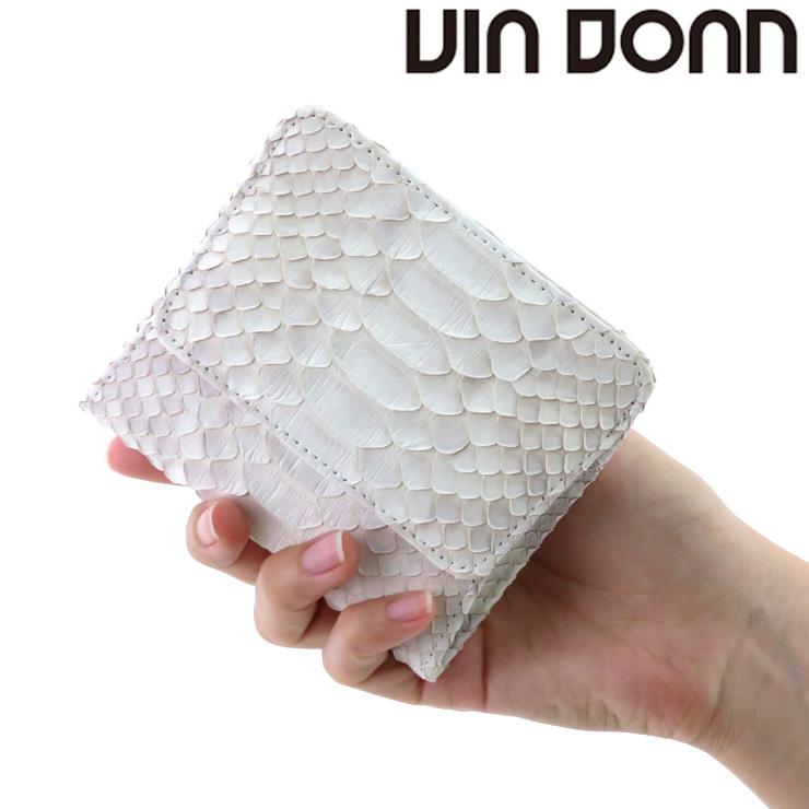 ヴィアドアン 財布 via doan 二つ折り財布 ミニ財布 本革 パイソン ホワイト 白 bran python ブランパイソン 463 :304463:バッグのセレクトショップDANJO ...