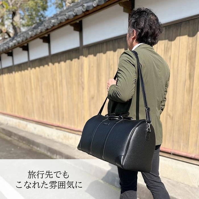 BRELIOUS（ブレリアス） ボストンバッグ メンズ レディース トラベル 旅行 凹凸加工 レトロ 日本製 ブランド BRELIOUS ...