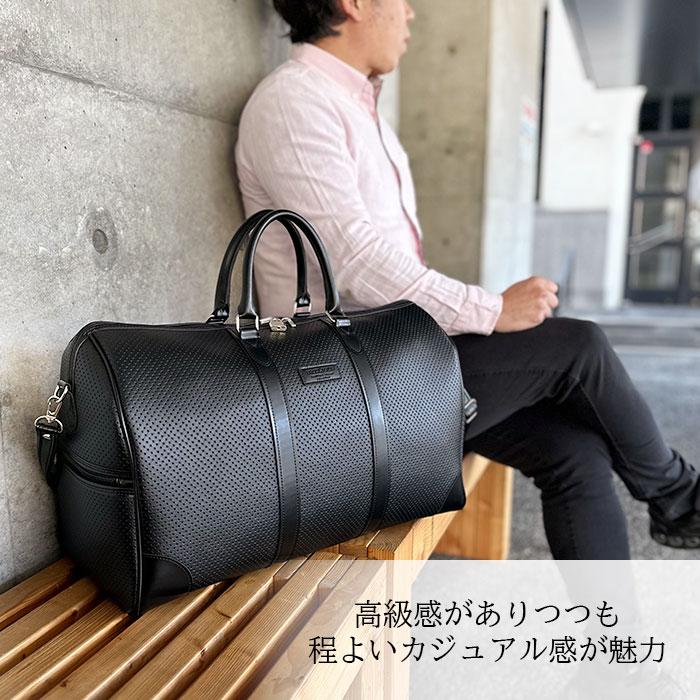 BRELIOUS ボストンバッグ メンズ レディース トラベル 旅行 凹凸加工 レトロ 日本製 ブランド ブレリアス 10461 ゴルフ 出張 ...