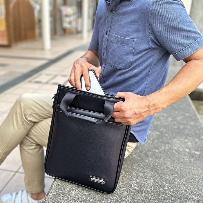 CRADLE RIVER ショルダーバッグ トートタイプ 手提げ メンズ レディース ブランド 26719 A4ファイル対応 防滴 防汚 縦型 肩掛け 旅行 お散歩 通勤 通学 鞄倶楽部 ...