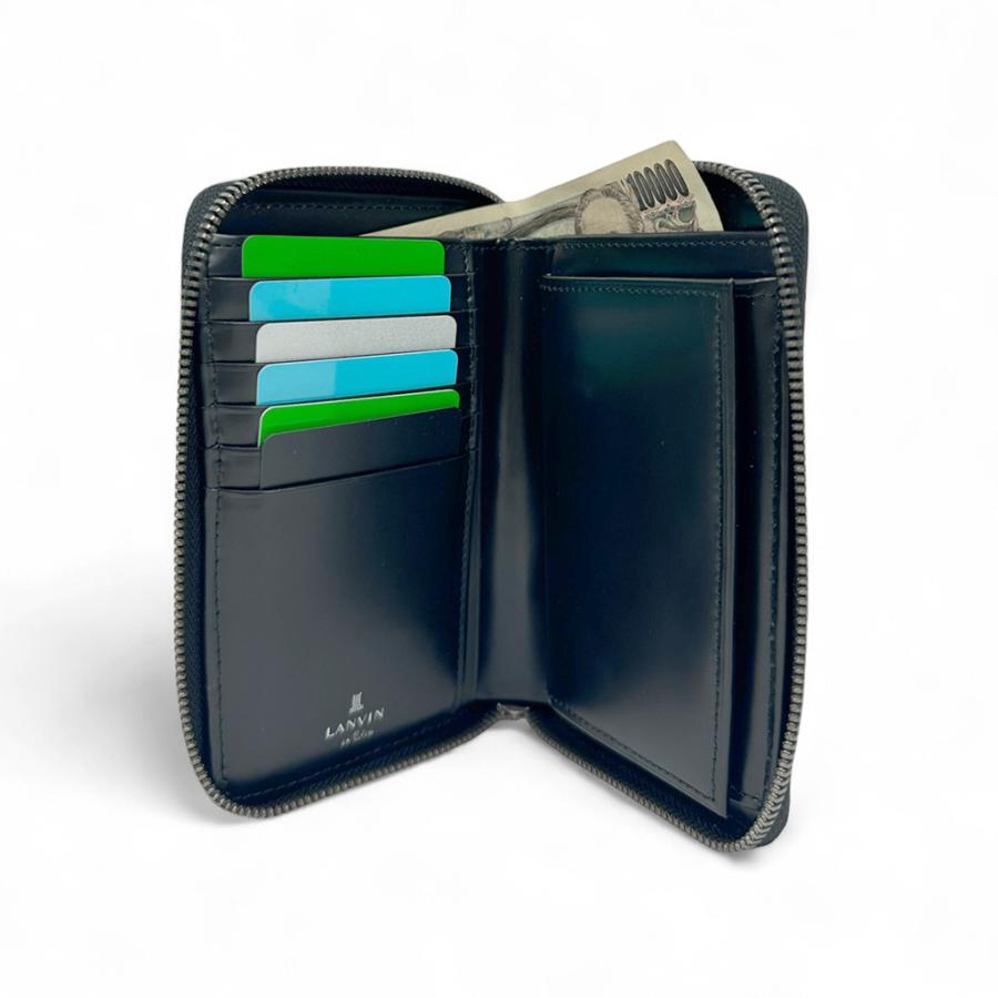 LANVIN en Bleu ランバンオンブルー スウィッシュ 二つ折り財布