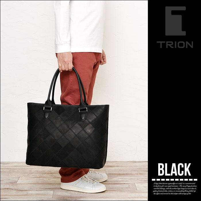 TRION（鞄、財布） メンズ トートバッグ A4 B4サイズ対応 パッチワーク ファスナー開閉 トライオン TRION DPC275 : バッグのペレンネ Yahoo!店 - 通販 ...