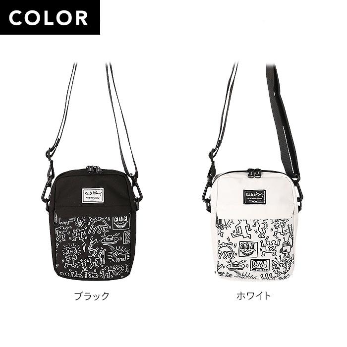 Keith Haring キースヘリング ショルダーバッグ 斜め掛け 縦型 ミニ 小さい メンズ レディース キッズ ペットボトル お散歩 お ...
