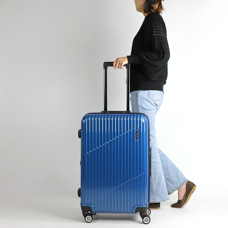 Ace ACE エース クレスタ スーツケース 64L 70L 48cm 4.3kg Mサイズ 5泊 6泊 7泊 06317 4輪 TSAロック 拡張 軽量 メンズ レディース : BAG ...