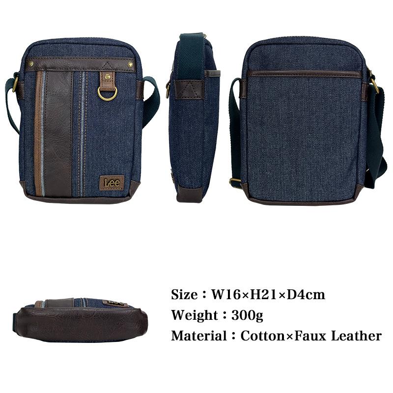 Lee リー symbole シンボル ミニショルダーバッグ ショルダーバッグ 斜め掛けバッグ ショルダーポーチ 320-3263 A5 軽量 デニム メンズ レディース : BAG SHOP ...