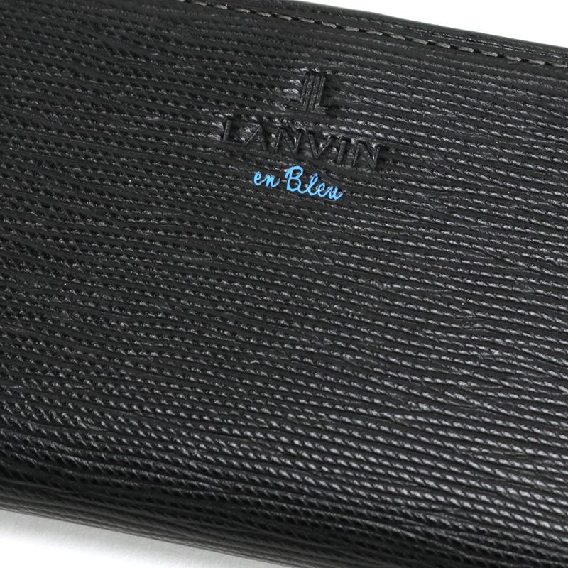 LANVIN en Bleu ランバンオンブルー スタンパ コインケース 小銭入れ 522602 L字ファスナー カード収納 キーリング付き ...