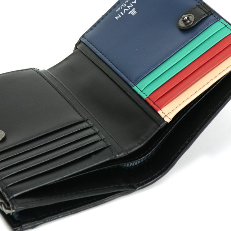 LANVIN en Bleu ランバンオンブルー スタンパ ミドルウォレット セミ長財布 二つ折り財布 小銭入れあり 522604 札入れ ...