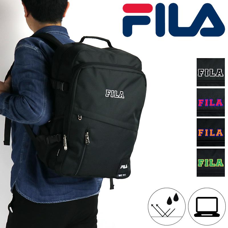 FILA フィラ レトロ リュック デイパック リュックサック バックパック 35L B4 7805 軽量 撥水 PC収納 メンズ レディース ジュニア 学生 : BAG SHOP ARR ...