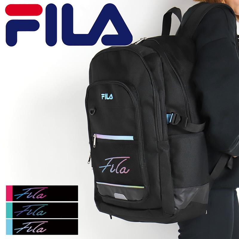 FILA フィラ リコル リュック デイパック リュックサック バックパック 35L 7851 A4 B4 軽量 撥水 PC収納 メンズ レディース ジュニア 学生 男子 女子 : 7851 ...