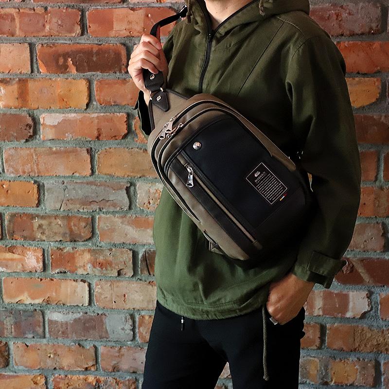 MADDEN EQUIPMENT メデンイクイップメント ボディバッグ ワンショルダーバッグ 斜め掛けバッグ TMPI-04 6L 軽量 合皮 合成皮革 メデン メンズ レディース : BAG ...