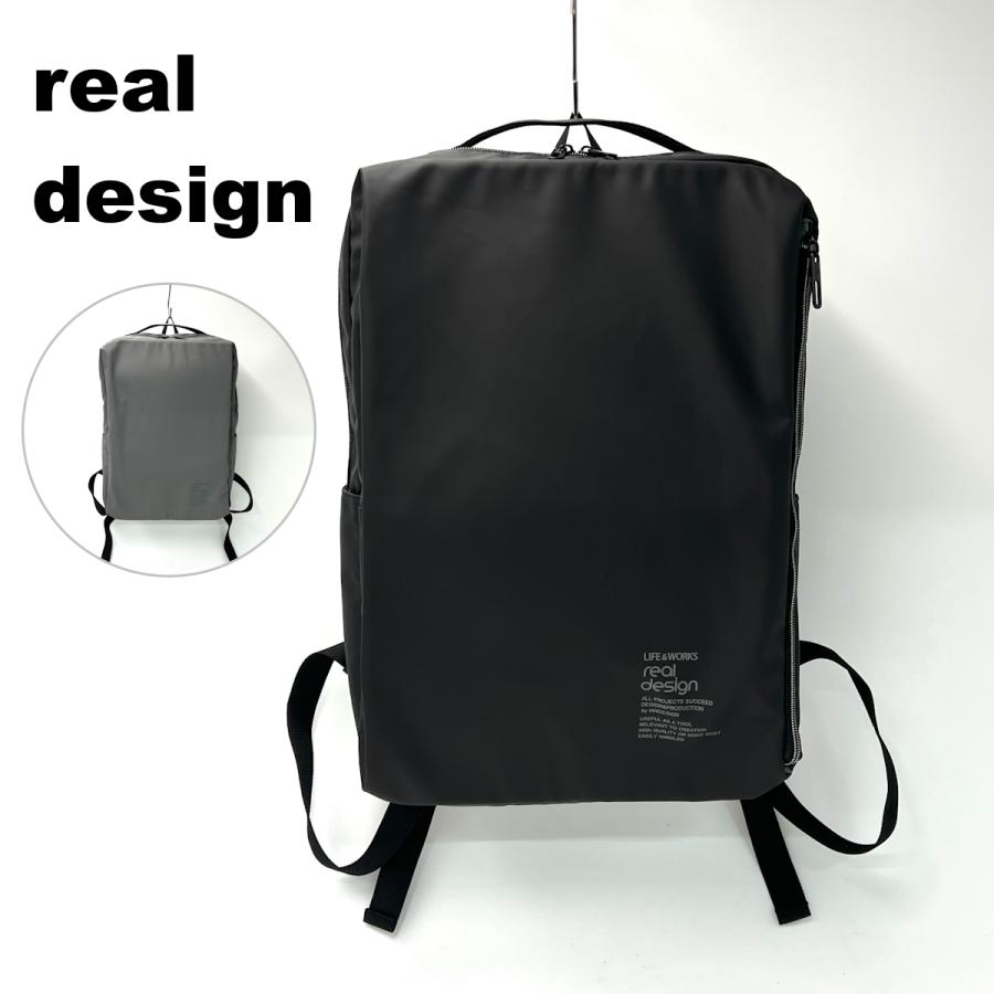 リアルデザイン スクエア リュック バックパック ボックス型 A4 シンプル 軽量 メンズ REAL DESIGN RDBG-100 正規品 ...