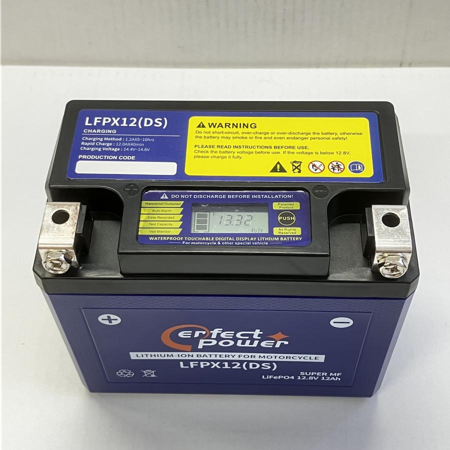パーフェクトパワー LFPX12-DS リチウムイオンバッテリー【互換 ユアサ YTX12-BS FTX12-BS GTX12-BS】即使用可 : lfpx12-ds : バイクバッテリー ...