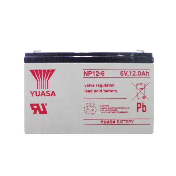 台湾 YUASA ユアサ NP12-6 小形制御弁式鉛蓄電池 新品 シールドバッテリー UPS 互換 LC-R0612P FM6120 ...