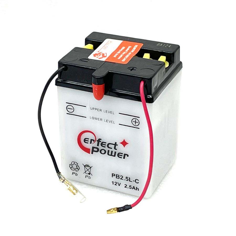 パーフェクトパワー PB2.5L-C 開放型 液別 バイクバッテリー 互換 YB2.5L-C FB2.5L-C GM2.5A-3C-2 専用液付 NSR80 NSR50 MTX50 CRM50 ...