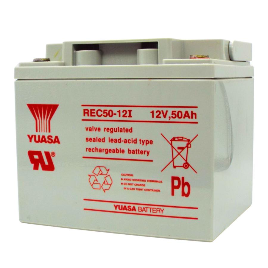 台湾ユアサ YUASA REC50-12I シールドバッテリー セニアカー 【互換 NP40-12 NP38-12 SER38-12 SC38 ...