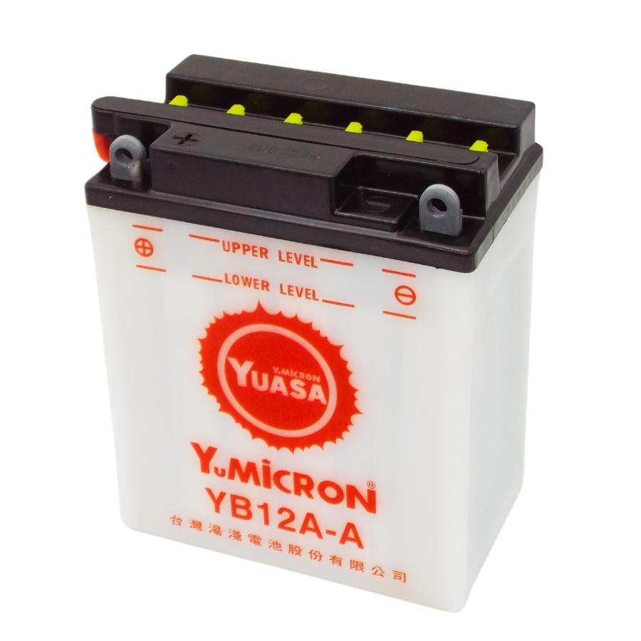 TAIWAN YUASA 台湾ユアサ YB12A-A 開放型バイクバッテリー 液別【互換 FB12A-A 12N12A-4A-1 YB12A-AK】専用液付 : バイクバッテリーバイクパーツ ...
