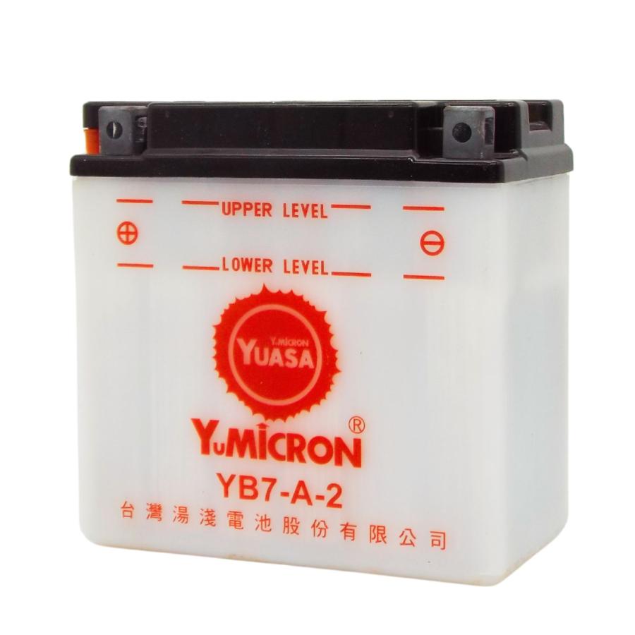 TAIWAN YUASA 台湾ユアサ YB7-A-2 開放型バイクバッテリー【互換 YB7-A 12N7-4A GM7Z-4A FB7-A】専用液付 : バイクパーツメンテナンス博士 - 通販 ...