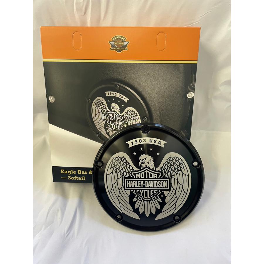 Harley Davidson Eagle Bar＆Shield Derby Cover - Softail : バイクヤネットショッピング ...
