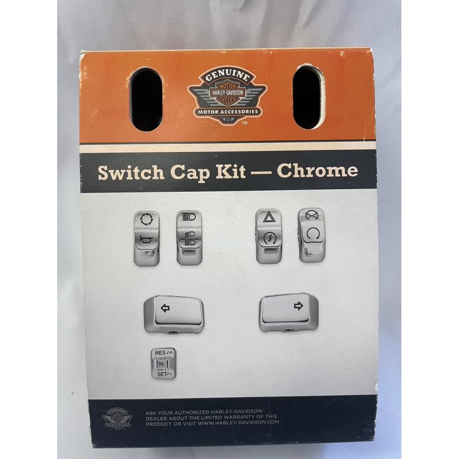 Harley Davidson Switch Cap Kit - Chrome : バイクヤネットショッピング - 通販 - Yahoo!ショッピング