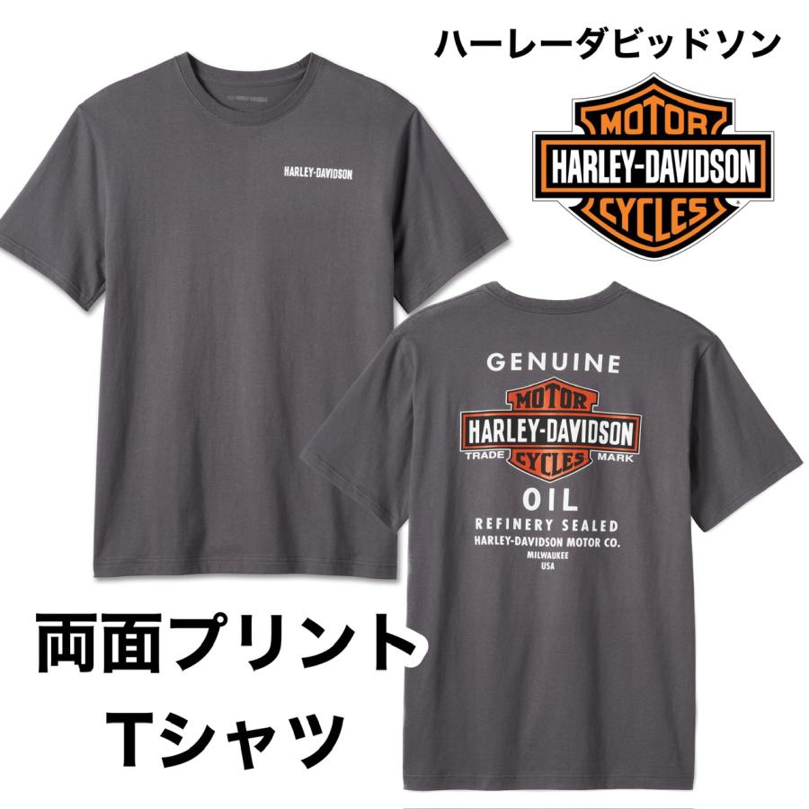 Harley Davidson ハーレー プリントTシャツ 両面プリント HARLEYDAVIDSON ハーレダビッドソン純正 : バイクヤ ...