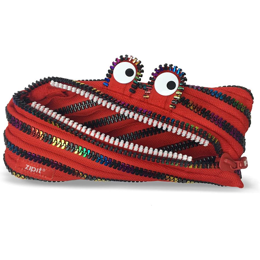 ジップイット zipit SPエディション モンスター レインボーティース ペンケース ポーチ レッド 代引不可商品 : World Free ...