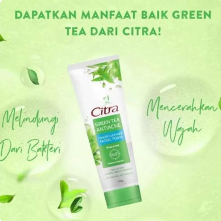 Citra チトラ パワークレンザー フェイシャルフォーム 100g Green Tea Antiacne 海外直送品 : バリフェスタ ...