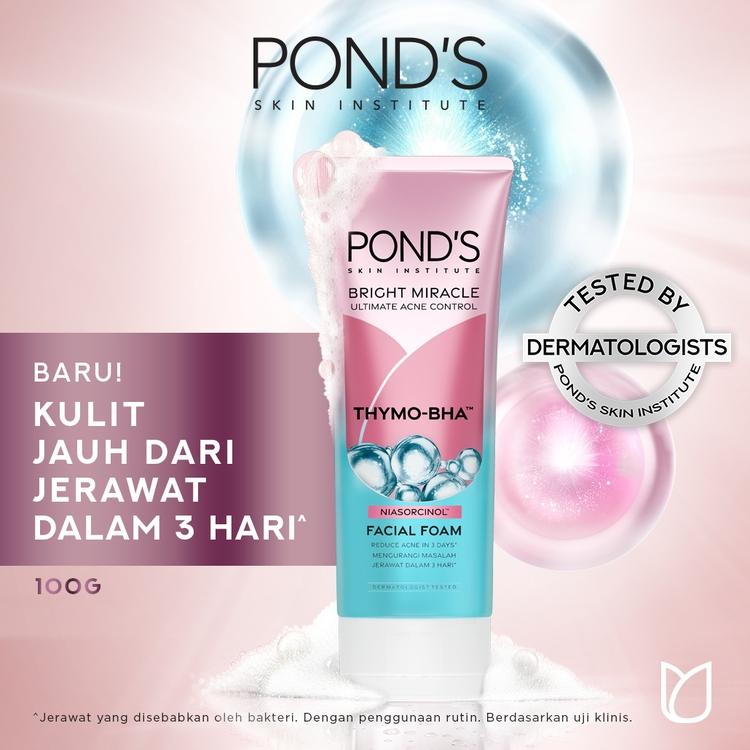 Pond's ポンズ Bright Miracleシリーズ Ultimate Acne Control Facial Foam 洗顔フォーム 100g 海外直送品 ...