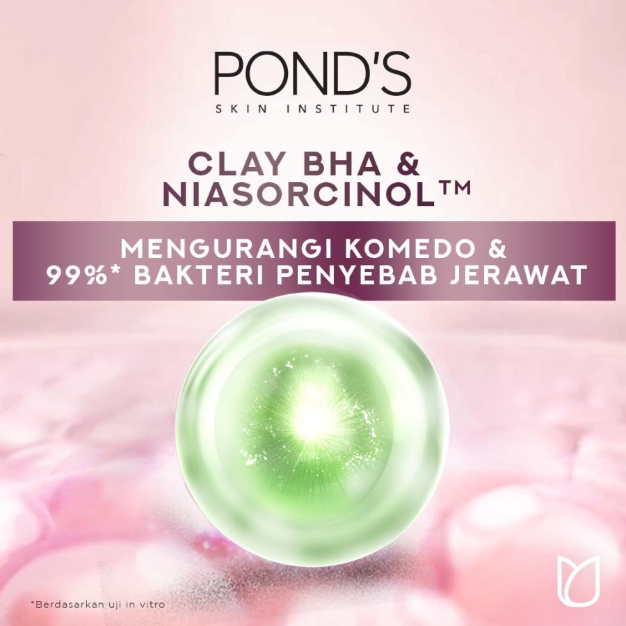 POND'S Pond's ポンズ Bright Miracleシリーズ Ultimate Pore Clear Scrub CLAY-BHA Facial フェイススクラブ 100g 海外 ...