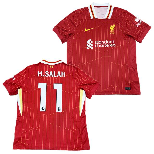 PUMA ナイキ リバプール FC 24-25 スタジアム ホーム レプリカユニフォーム ジムレッド #11 モハメド・サラー サッカー ...