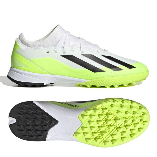 adidas アディダス サッカー フットサル ターフシューズ ジュニア エックス クレイジーファスト.3 TF J フットウェアホワイト ...