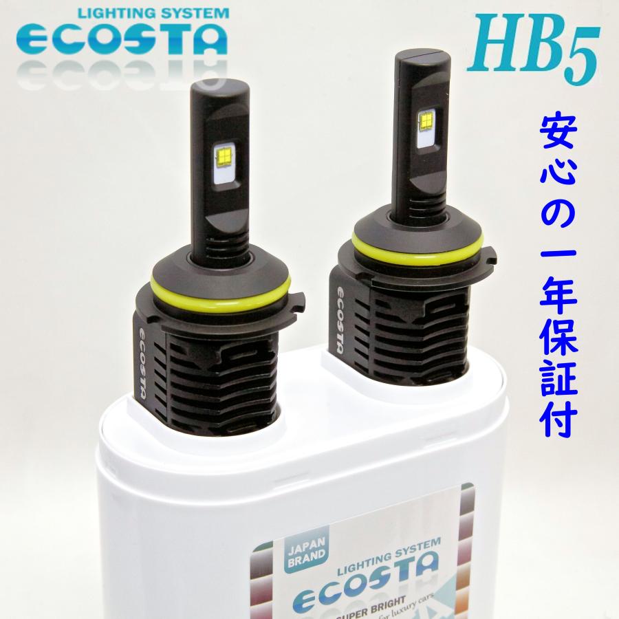 ECOSTA LEDキット HB1 HB5 Hi-Lo 3000K 警告灯 キャンセラー内臓 40w 10-30v 対応 B ELB-HB53 ...