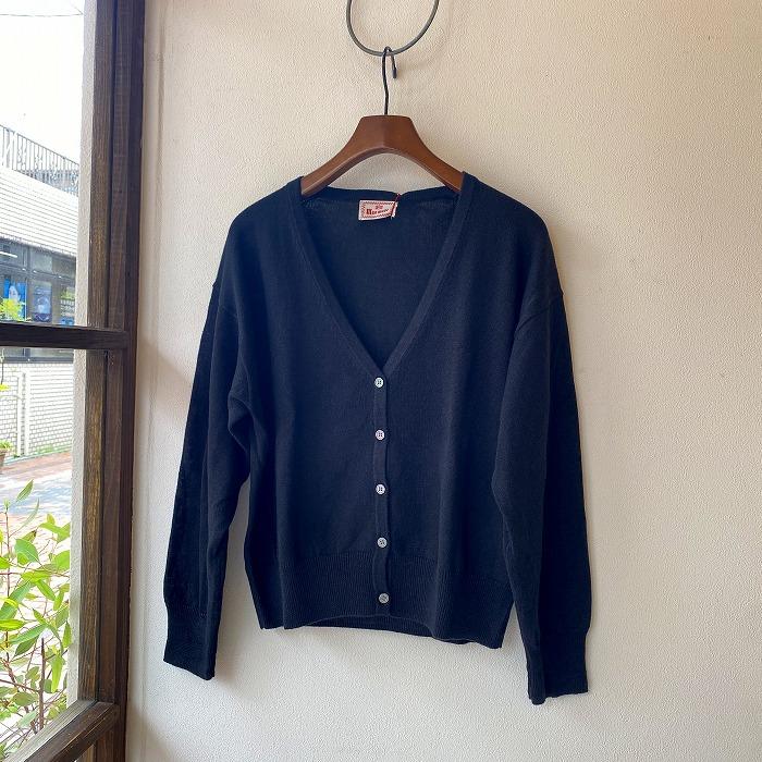 mao made カーディガン maomade マオメイド リネン100%UVカット Vネッククロップド丈カーディガン ブラック 511110 ...