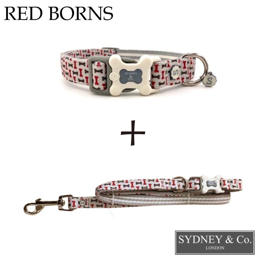 【SYDNEY & Co.】RED BORNS COLLAR LEASH SET [XS] 首輪 リード セット : BANANA BOAT ...