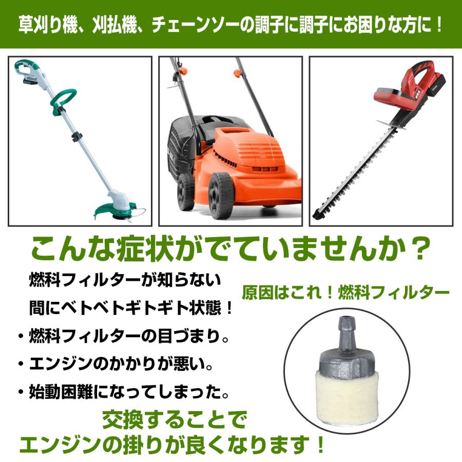 【送料無料】[2個 WFF01 互換] ワルボロ タイプ 燃料フィルター チェーンソー 草刈機 散布機 草刈り機 トリマー 刈払機 キャブレター : バンディーショップセカンド - 通販 ...