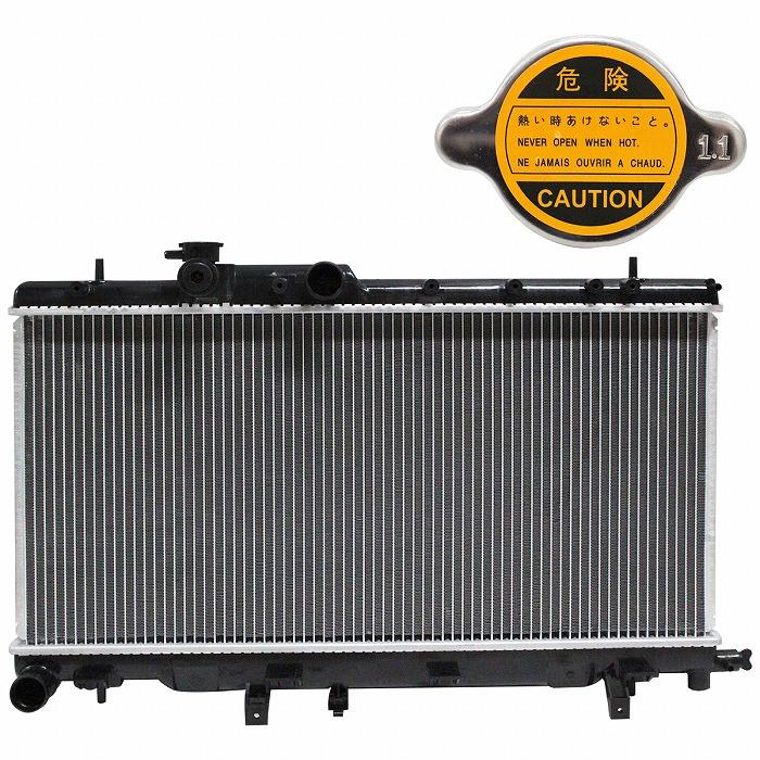 【送料無料】半年保証 キャップ付 インプレッサ MT GDB GGB GDA GGA EJ20 エンジン 45111FE101 45111FE102 45119FE000 ラジエター ...