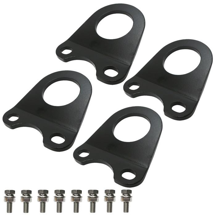 【送料無料】4個set [6mm 厚] ジムニー SJ30 JA71 JA11 JA12 JA22 牽引フック 曲げ有 黒/ブラック けん引 フック クロカン ステー スズキ : バンディー ...