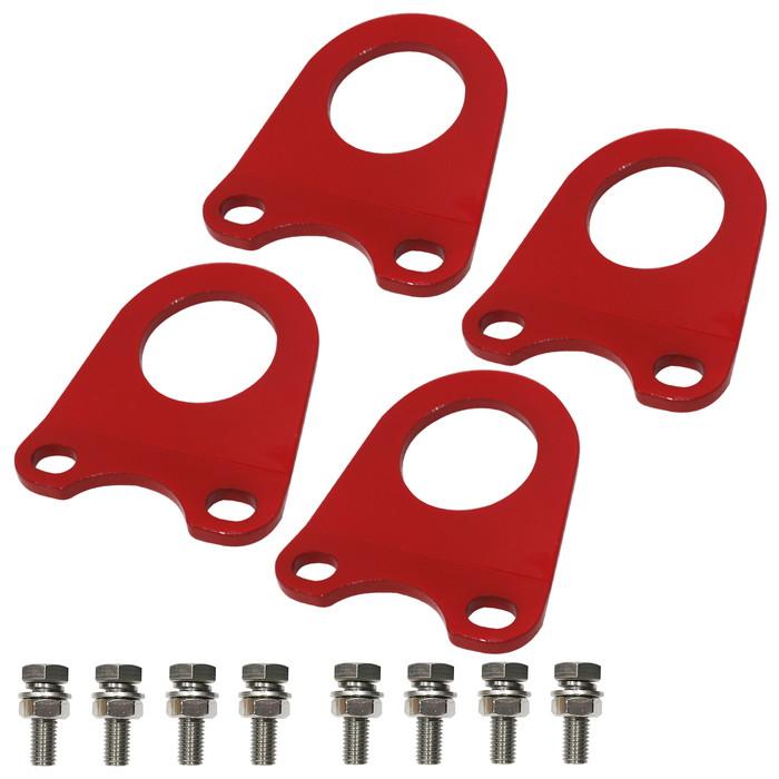 【送料無料】4個set [6mm 厚] ジムニー SJ30 JA71 JA11 JA12 JA22 牽引フック 曲げ有 赤/レッド けん引 フック クロカン ステー スズキ : バンディー ...