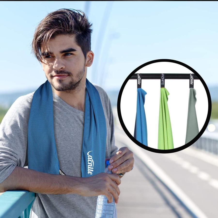 VACNITE クールタオル 速乾タオル 超吸水 軽量 速乾 熱中症対策 100×30cm 1枚 14種類選択可能 : 晩田商店2 - 通販 - Yahoo!ショッピング