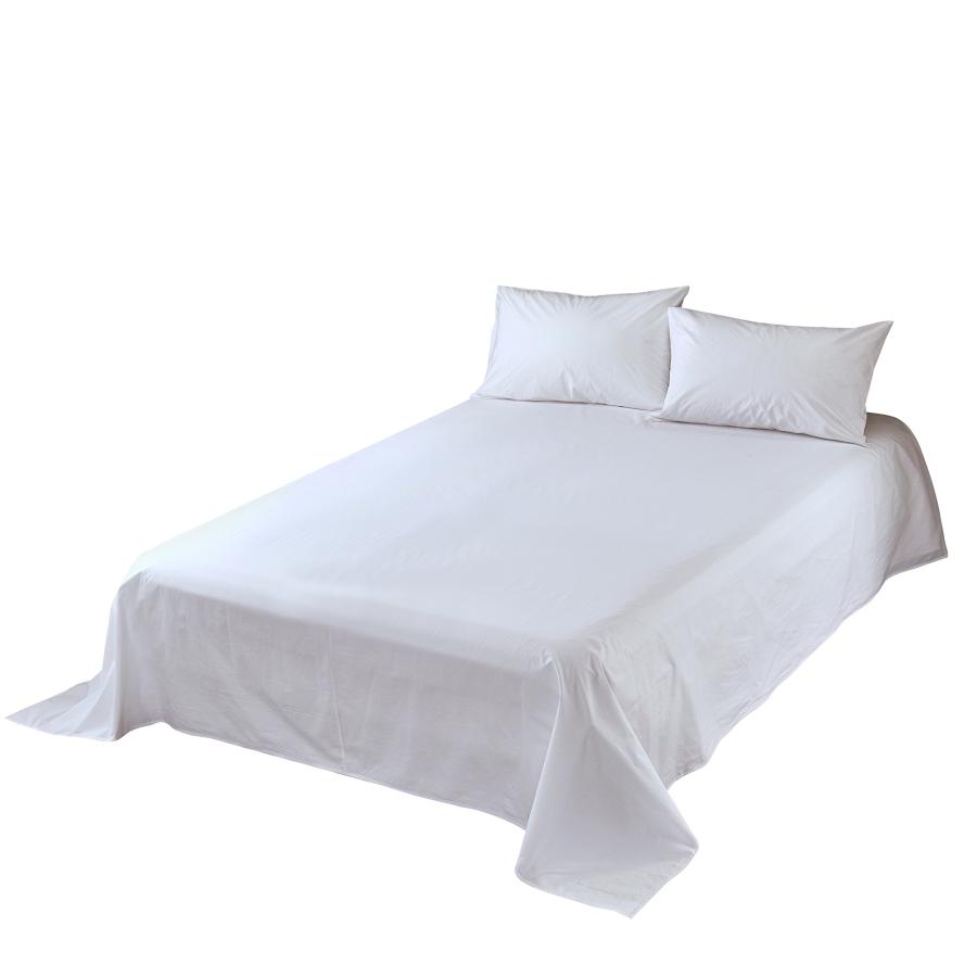 フラットシーツ キング290x240cm 綿100％ 敷きシーツ ベッドシーツ 200本ブロード マットレスカバー 防ダニ 抗菌 無地 ホワイト : 晩田商店2 - 通販 - Yahoo!ショッピング