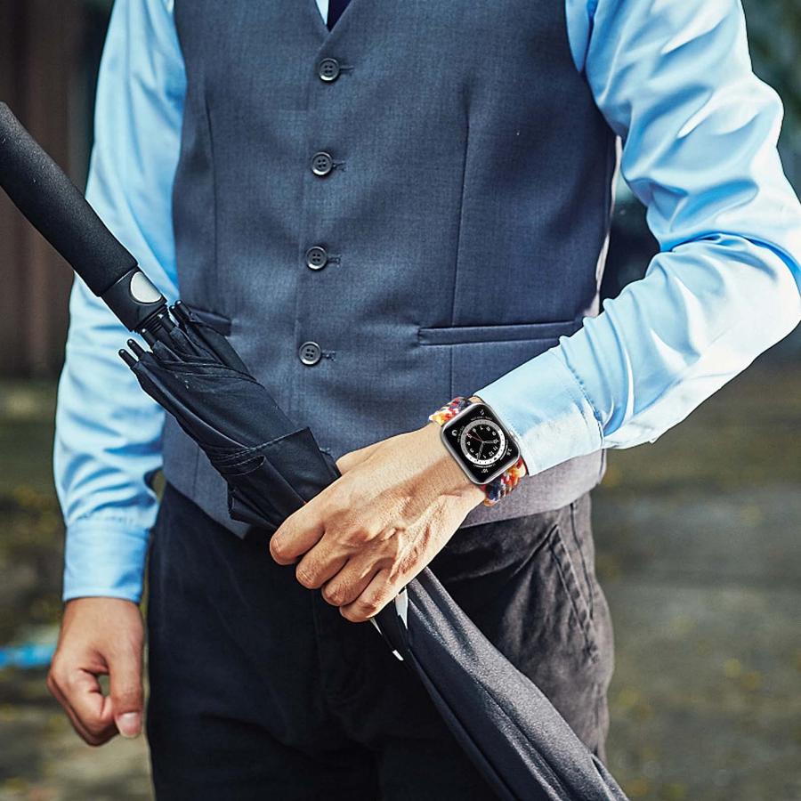 ブレイド ソロ ループ スポーツ バンド Apple Watch 38mm 40mm 41mm 42mm 44mm 45mmと互換性があり、調節可能な : 晩田商店2 - 通販 - Yahoo ...