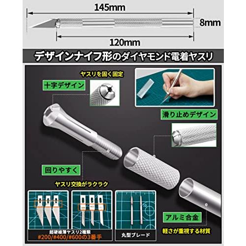 GOKEI ダイヤモンドヤスリ 精密ヤスリ 【9種類の替え刃入 超硬極薄ヤスリ 0.6mm】 ホビー用ヤスリ ダイヤモンド電着ヤスリ バリ取り やすり : 晩田商店2 - 通販 - Yahoo ...