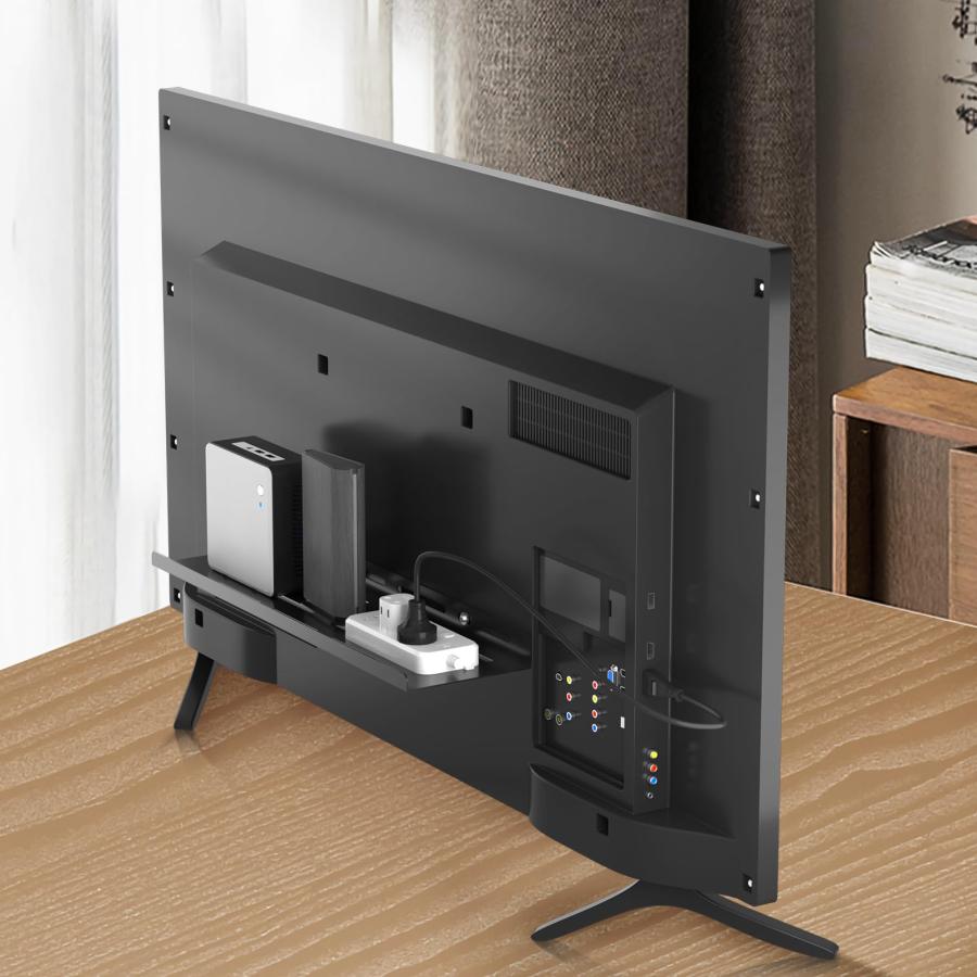 Suptek テレビ背面ラック テレビ裏ラック W42XD11.2XH2.8cm 録画用HDD・ケーブル収納 VESA75-400mm対応 ブラック(S : 晩田商店2 - 通販 ...