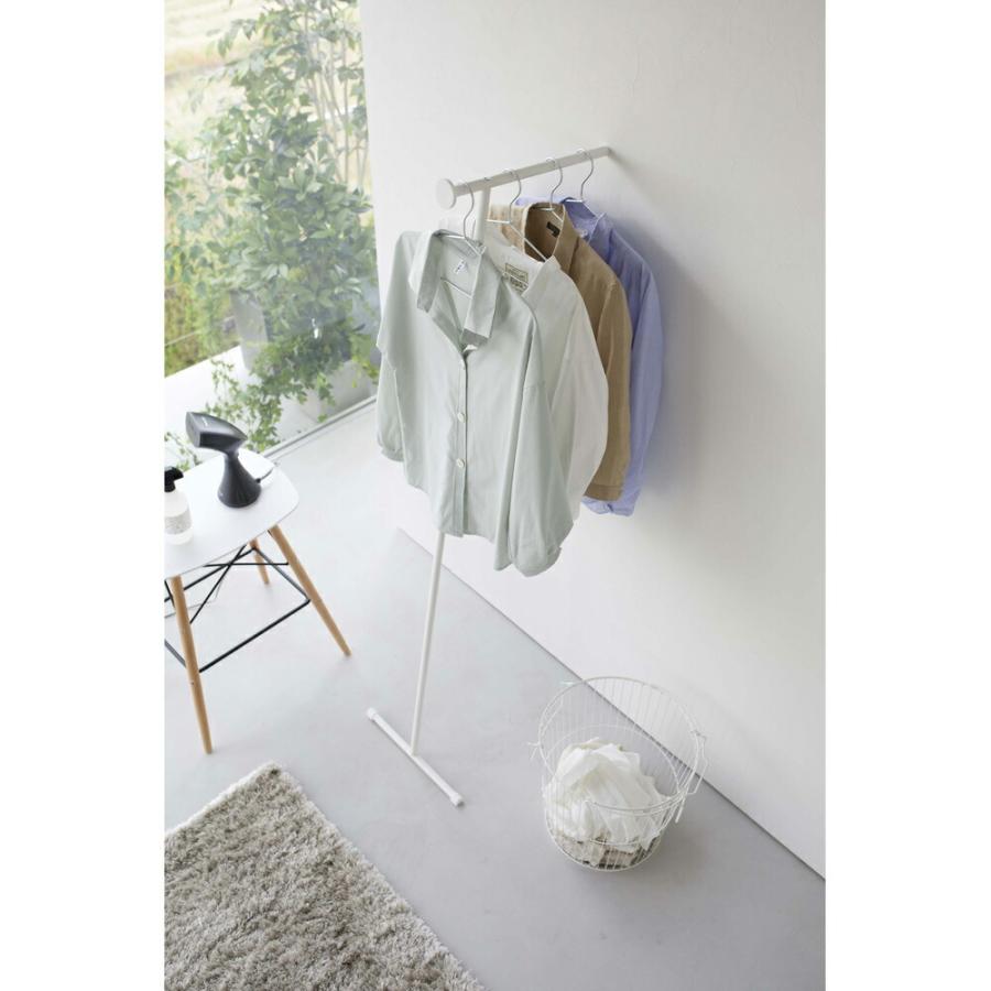 山崎実業 スリムコートハンガー フレーム frame 衣類 立て掛け スチーマー バッグ 帽子 コンパクト スリム 便利 おしゃれ 収納 ホワイト ブラック 6145 6146 ...