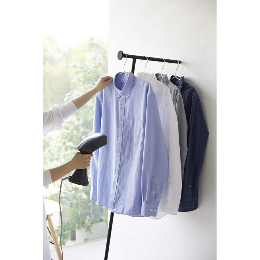 山崎実業 スリムコートハンガー フレーム frame 衣類 立て掛け スチーマー バッグ 帽子 コンパクト スリム 便利 おしゃれ 収納 ホワイト ブラック 6145 6146 ...