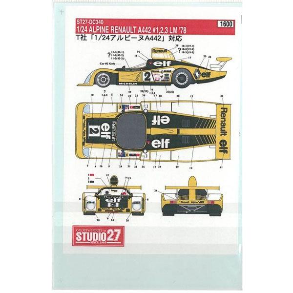 1/24 ALPINE A442 #1/2/3 LM'78 : 車模型 barchetta - 通販 - Yahoo!ショッピング